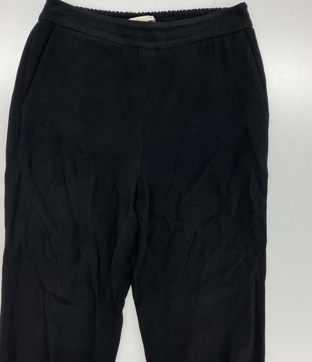 【中古】ステラマッカートニー STELLA McCARTNEY レイヤードパンツ ストレート シルク 38 黒 ブラック STELLA McCARTNEY パンツ 603599 レディース SIZE 38 ステラ