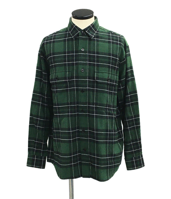 セリーヌ フランネルチェックオーバーサイズシャツ 2C582178R メンズ